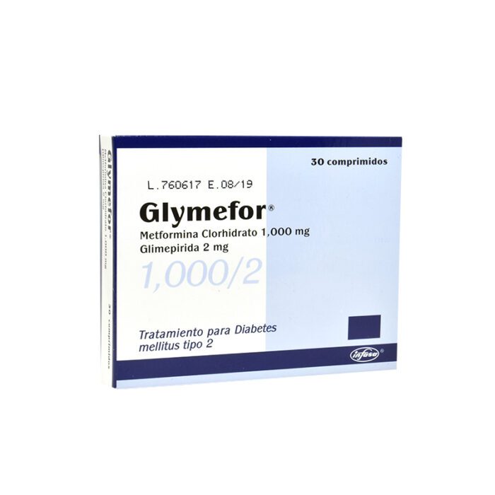 GLYMEFOR 1000MG/2MG 30 COMPRIMIDO – Medikamentos.com