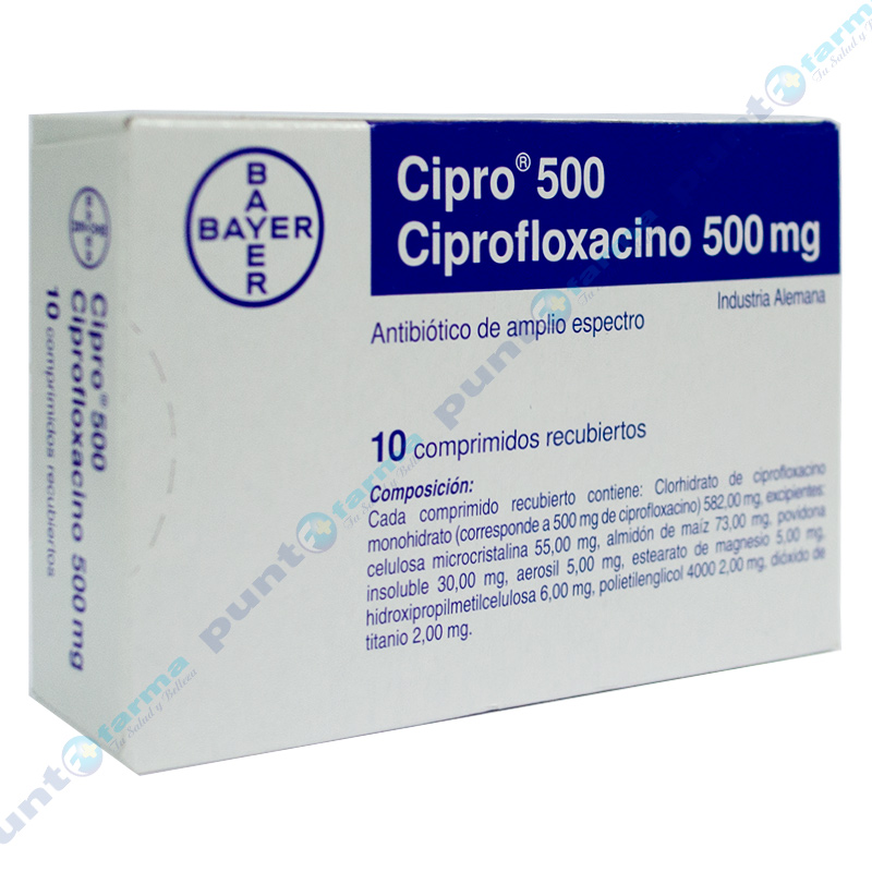 GRIFOCIPROX 500MG 10 COMPRIMIDO - Distribuidor de LUVECK
