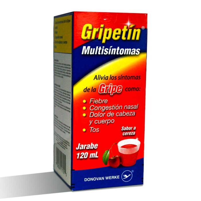 GRIPETIN MULTISINTOMAS 120ML JARABE - Distribuidor de DONOVAN OTC