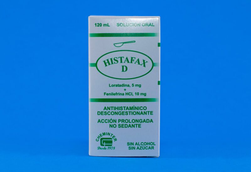 HISTAFAX D 5MG/10MG/5ML 120ML SOLUCION ORAL - Distribuidor de CHEMILCO