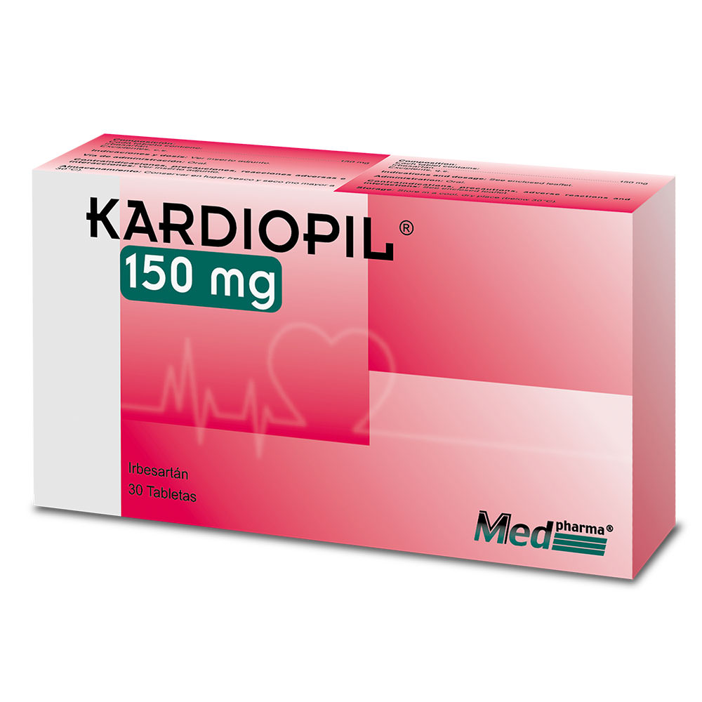 KARDIOPIL 150MG 30 TABLETA - Distribuidor de Med Pharma