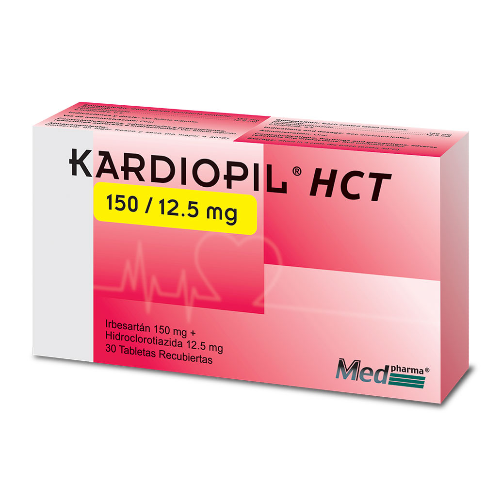KARDIOPIL HCT 150MG/12.5MG 30 TABLETA - Distribuidor de Med Pharma