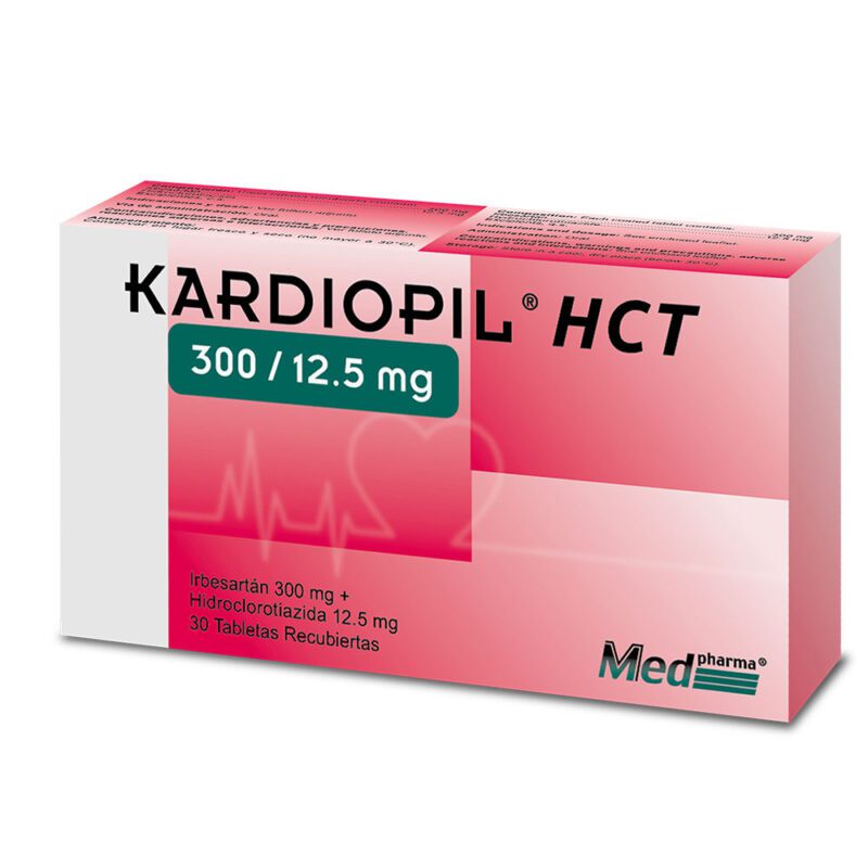 KARDIOPIL HCT 300MG/12.5MG 30 TABLETA - Distribuidor de Med Pharma