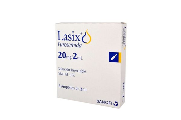 LASIX 20MG/2ML 5 SOLUCION INYECTABLE IM/IV – Medikamentos.com