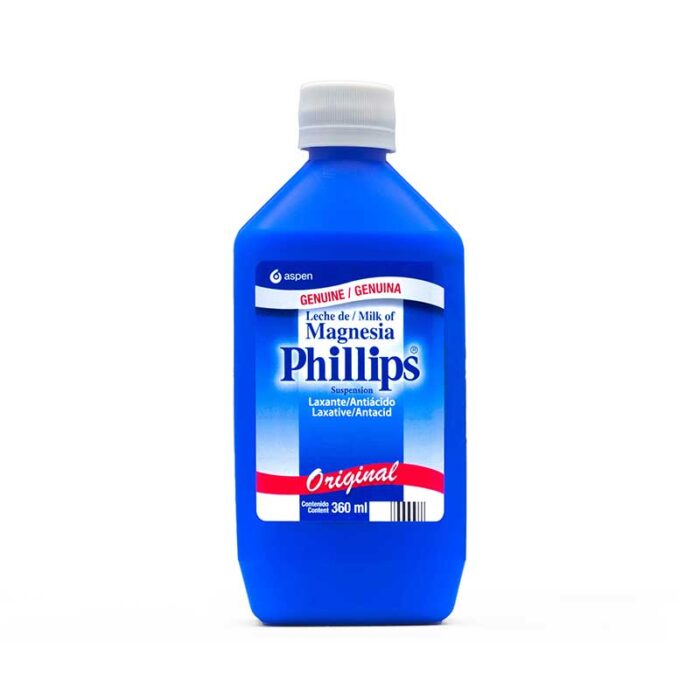 LECHE DE MAGNESIA PHILLIPS 360ML SUSPENSION 12 OZ - Distribuidor de ...