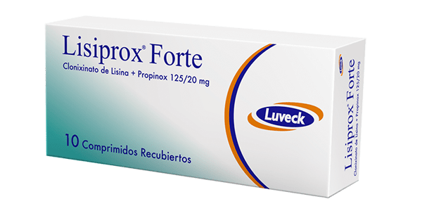 LISIPROX FORTE 20MG/125MG 10 COMPRIMIDO - Distribuidor de LUVECK