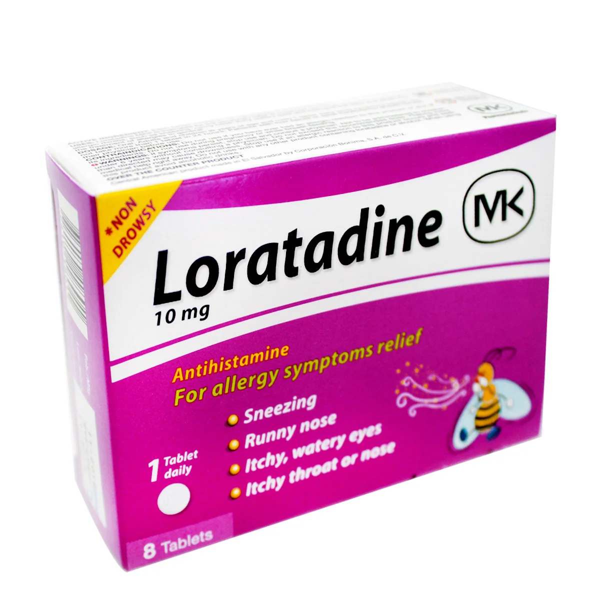 LORATADINA MK 10MG 8 TABLETA - Distribuidor de MK