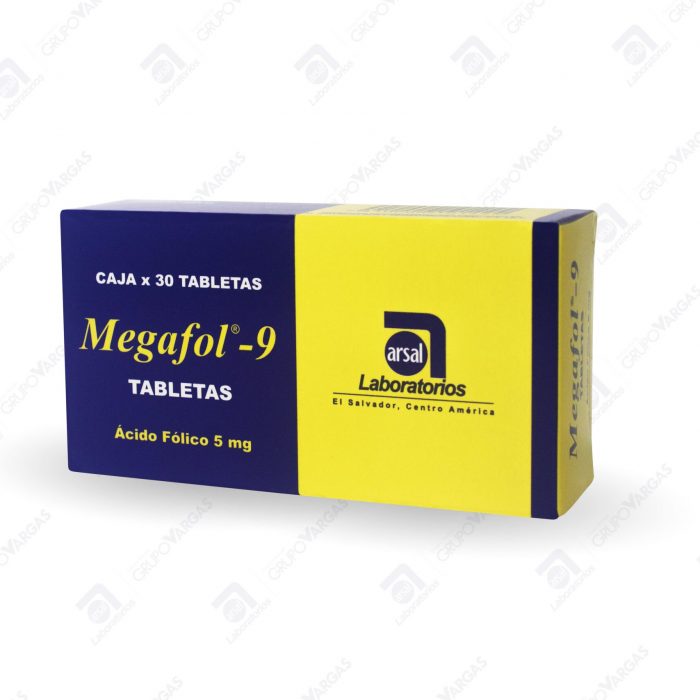 MEGAFOL-9 5MG 30 TABLETA - Distribuidor de Arsal