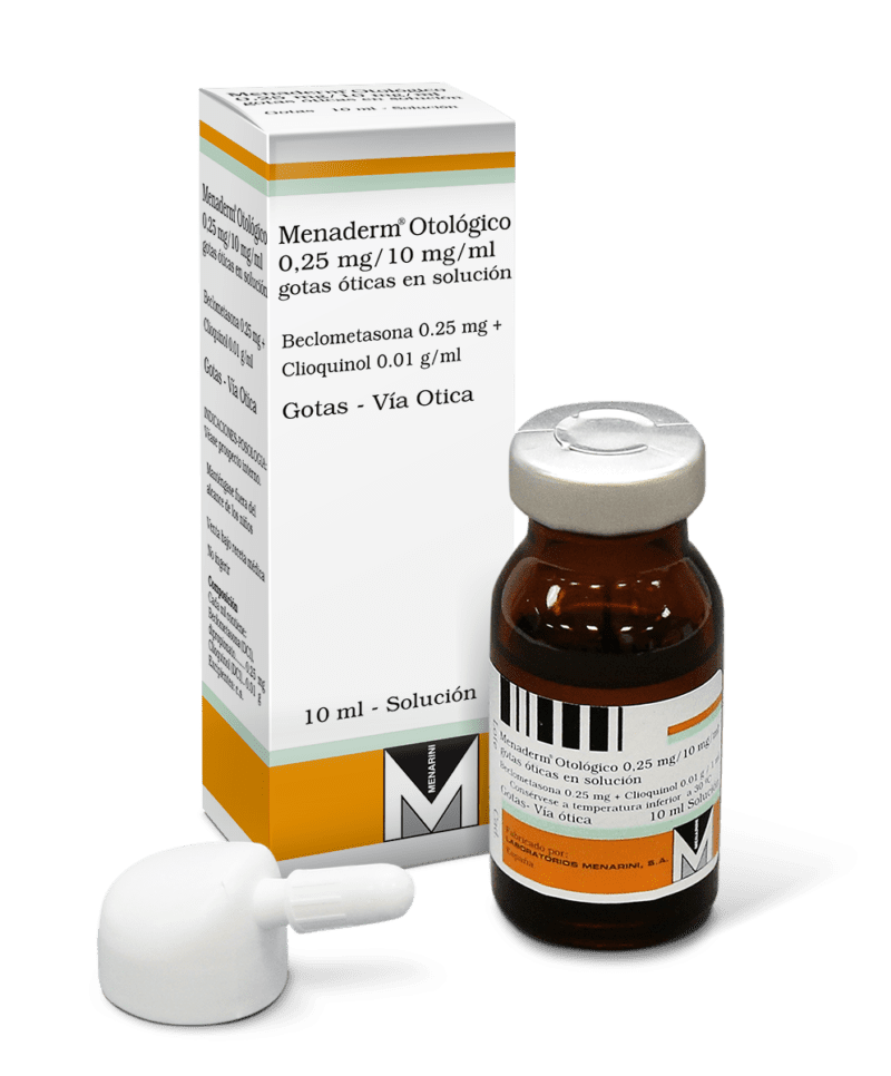 MENADERM OTOLOGICO 0.25MG/10MG/ML 10ML SOLUCION OTICA - Distribuidor de ...