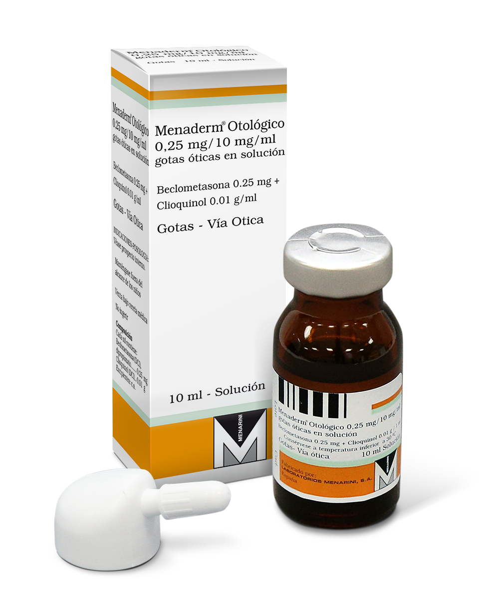 MENADERM OTOLOGICO 0.25MG/10MG/ML 10ML SOLUCION OTICA - Distribuidor de ...