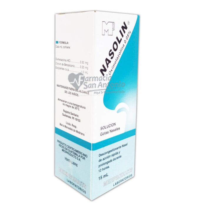 NASOLIN 0.05% 15ML SOLUCION NASAL GOTAS – Medikamentos.com