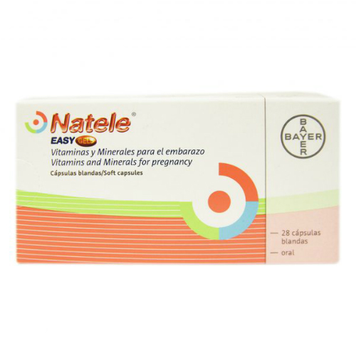 NATELE EASY GEL 28 CAPSULA - Distribuidor de BAYER - MSD OTC