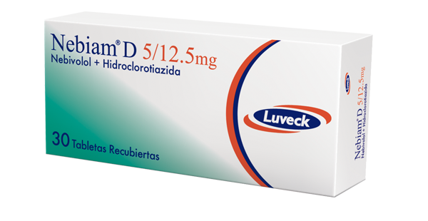NEBIAM D 5MG/12.5MG 30 TABLETA - Distribuidor de LUVECK