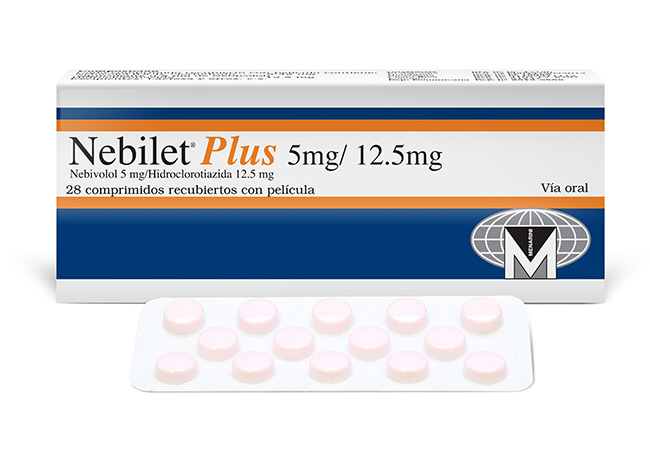 NEBILET PLUS 5MG/12.5MG 28 COMPRIMIDO - Distribuidor de MENARINI