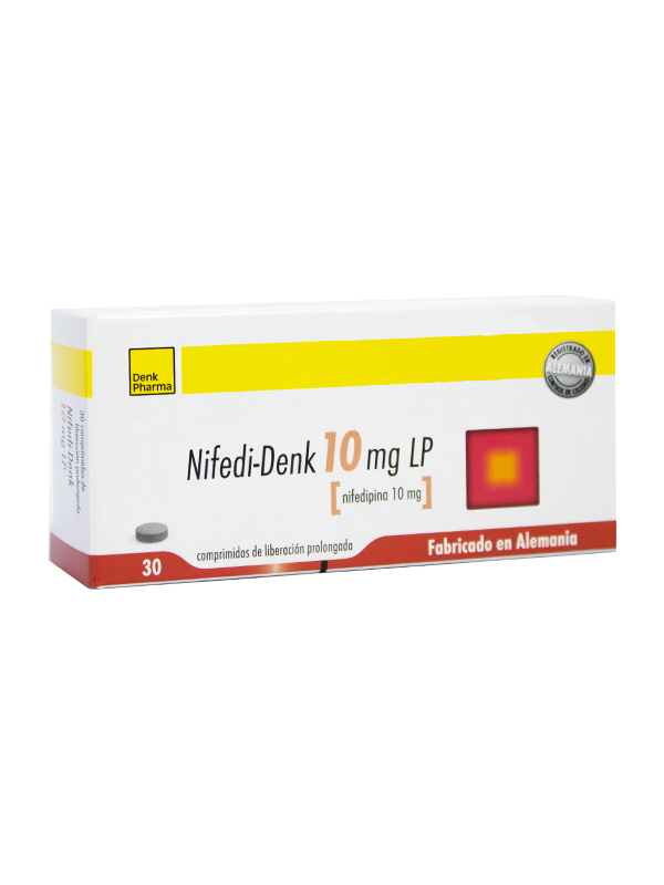 NIFEDI-DENK LP 10MG 30 COMPRIMIDO - Distribuidor de DENK PHARMA