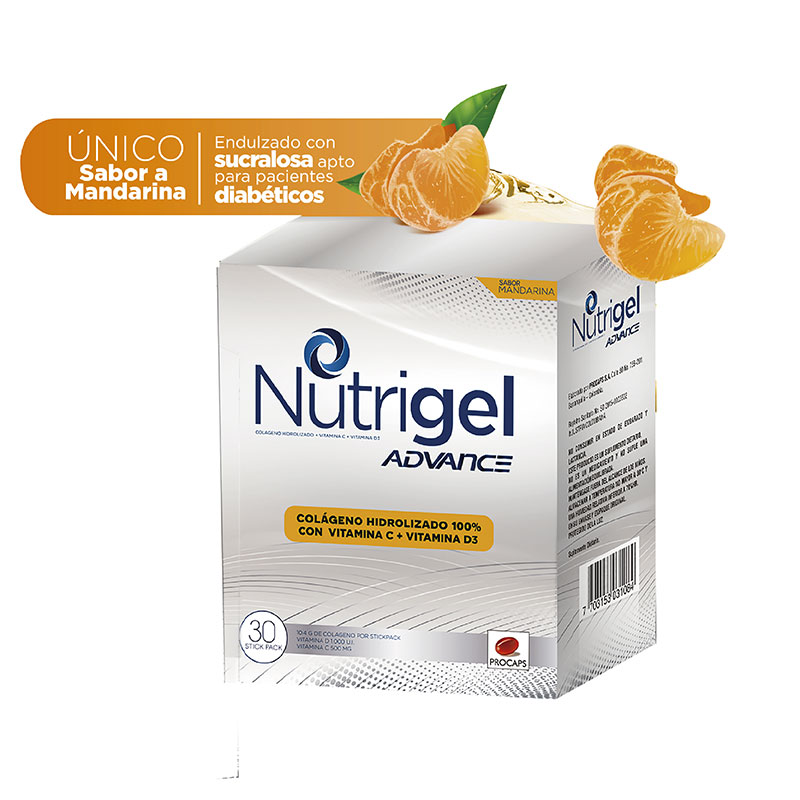 NUTRIGEL ADV MANDARINA 10G/500MG/1000UI 30 SOBRE POLVO (1+1 ...