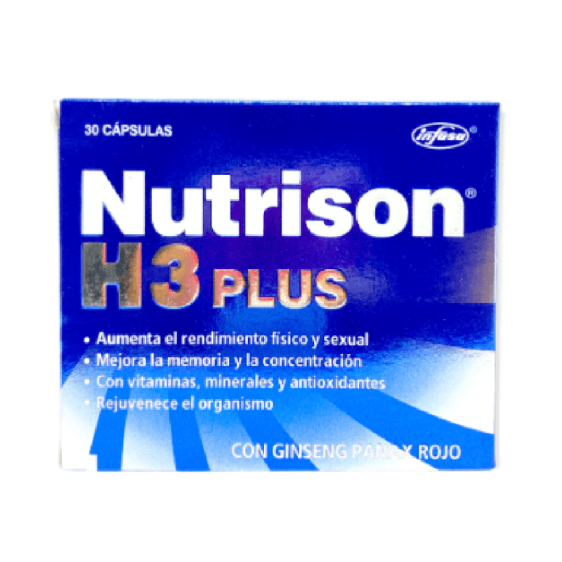 NUTRISON H3 PLUS 30 CAPSULA - Distribuidor de INFASA OTC