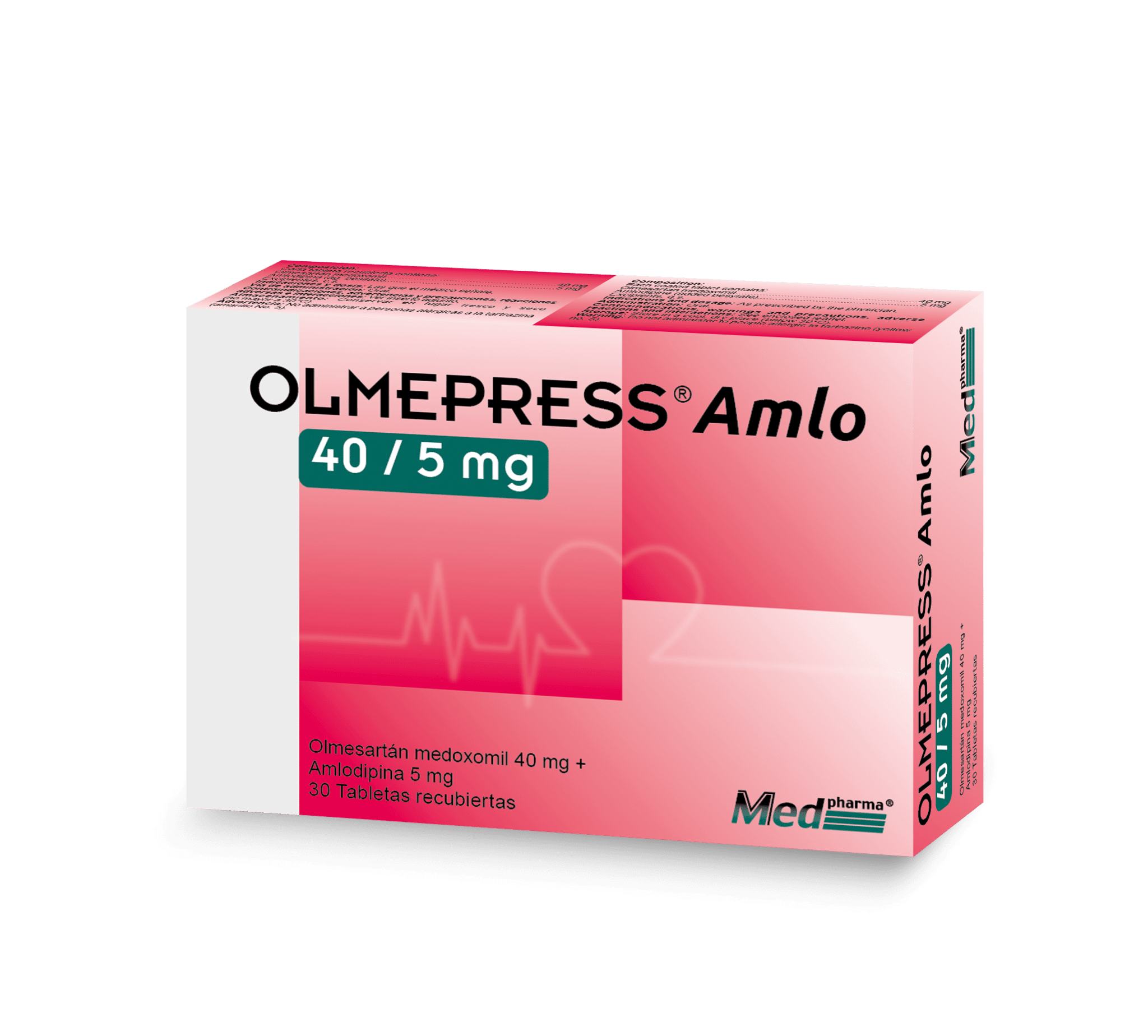 OLMEPRESS AMLO 40MG/5MG 30 TABLETA - Distribuidor de Med Pharma