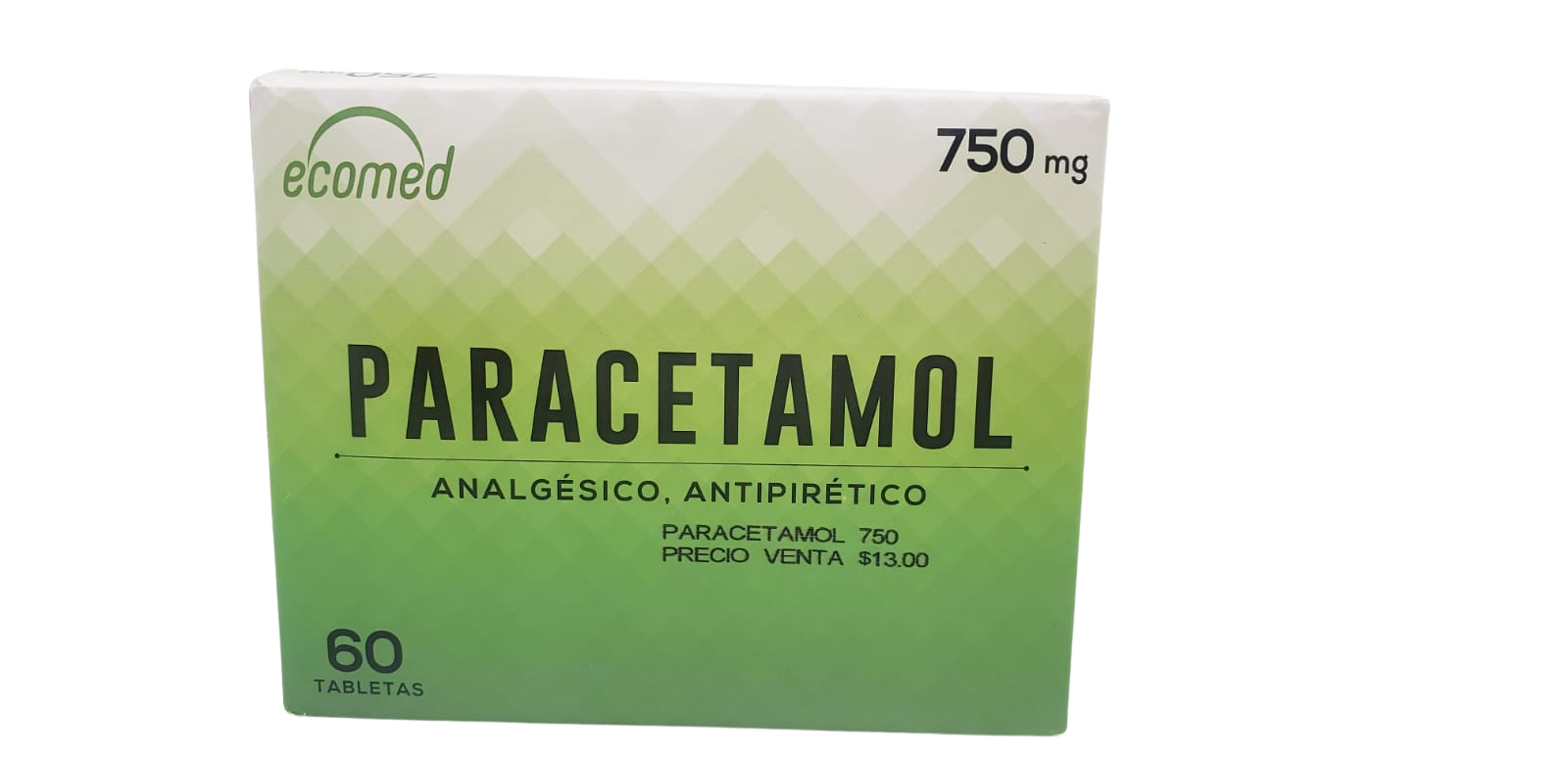 PARACETAMOL ECOMED 750MG 60 TABLETA (DISP) - Distribuidor de ECOMED
