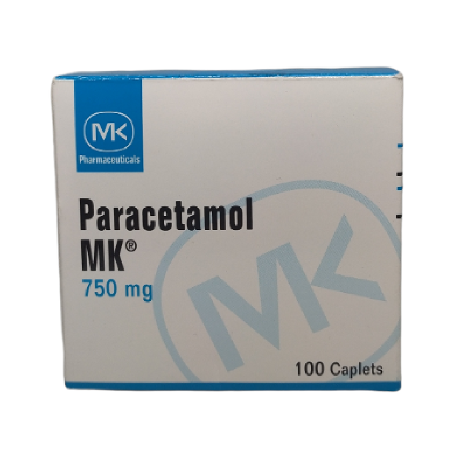 PARACETAMOL MK 750MG 100 CAPLET (DISP) - Distribuidor de MK