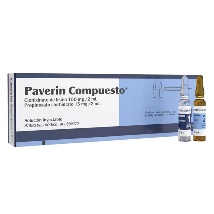 PAVERIN COMPUESTO 100MG/15MG/2ML 1 SOLUCION INYECTABLE – Medikamentos.com