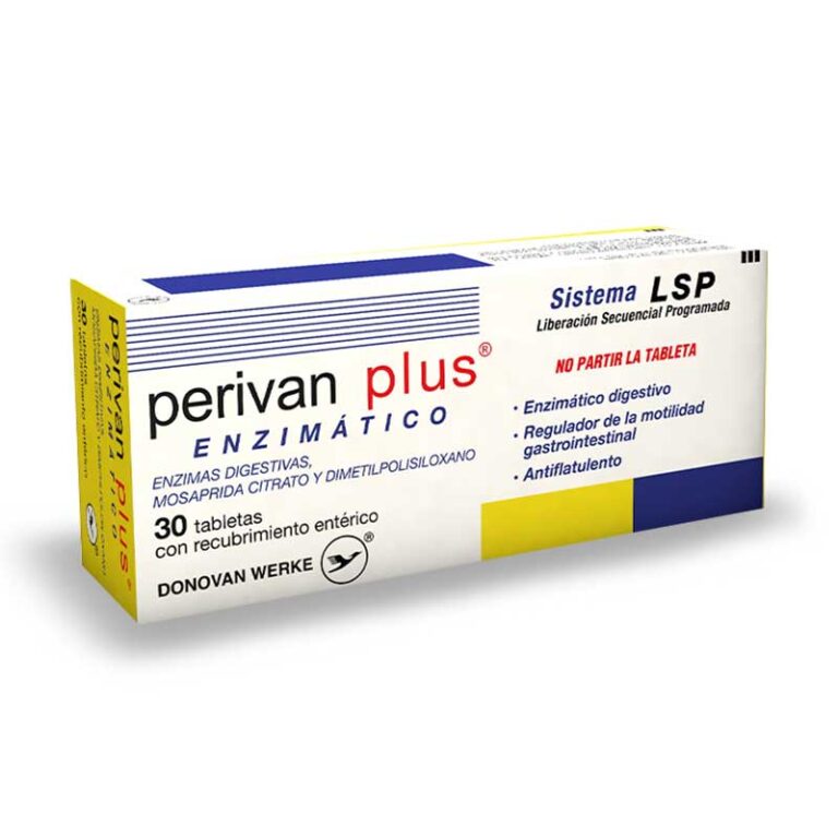 PERIVAN PLUS ENZIMATICO 30 TABLETA - Distribuidor de DONOVAN