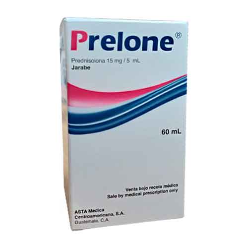 PRELONE 15MG/5ML 60ML JARABE - Distribuidor de ASTA MEDICA