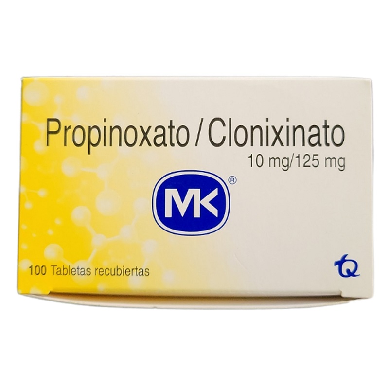 PROPINOXATO + CLONIXINATO MK 10MG/125MG 100 TABLETA (DISP ...