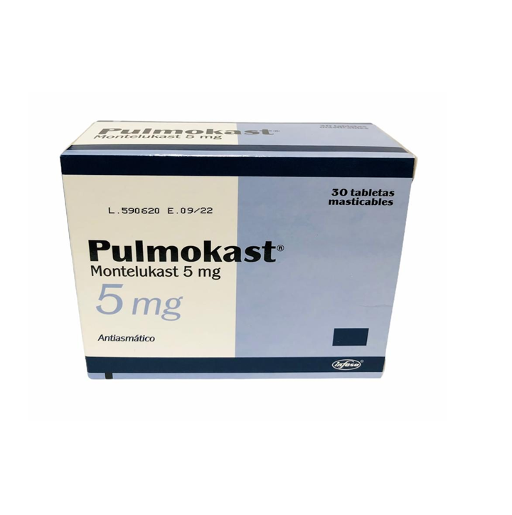 PULMOKAST 5MG 30 TABLETA MASTICABLE – Medikamentos.com