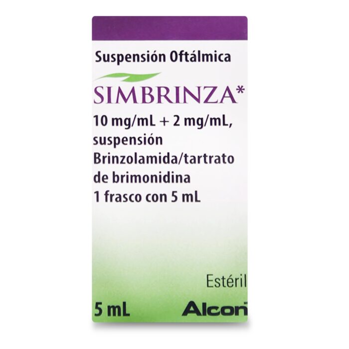 SIMBRINZA 10MG/2MG/ML 5ML SOLUCION OFTALMICA - Distribuidor de Alcon Sanfer