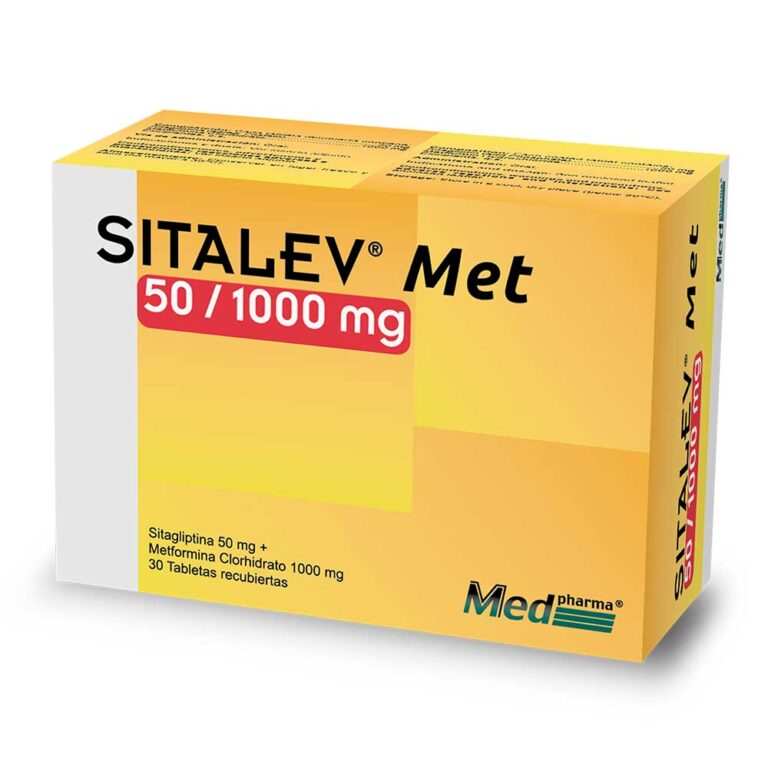 SITALEV MET 50MG/1000MG 30 TABLETA - Distribuidor de Med Pharma