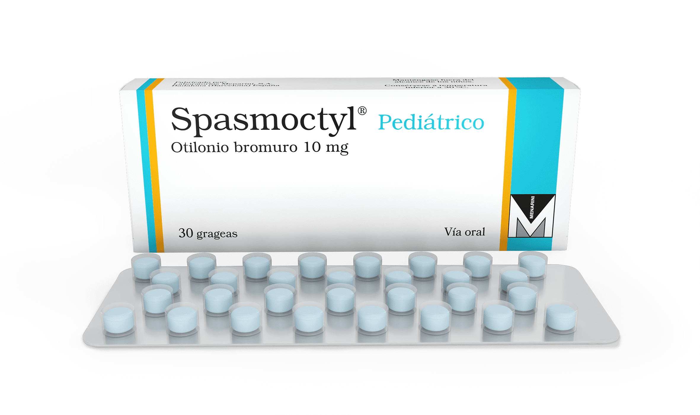 SPASMOCTYL PEDIATRICO 10MG 30 GRAGEA - Distribuidor de MENARINI