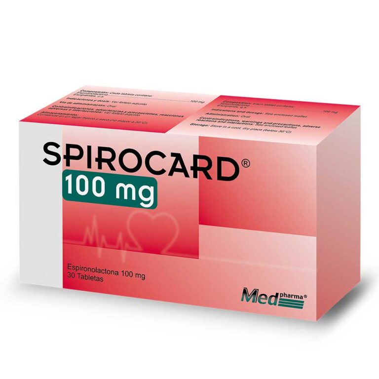 SPIROCARD 100MG 30 TABLETA - Distribuidor de Med Pharma