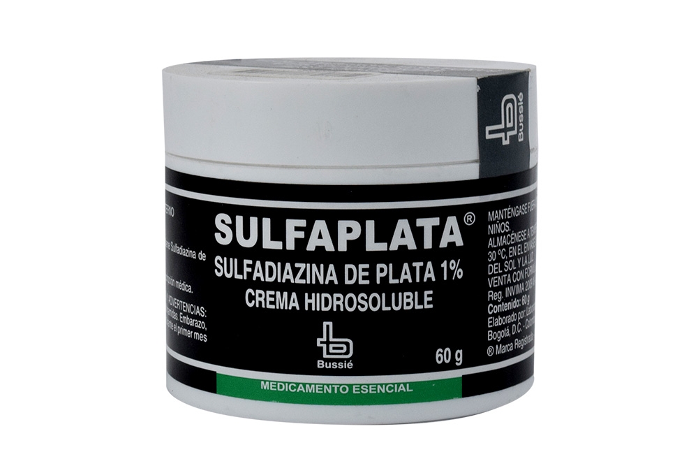 SULFAPLATA 1% 60G CREMA TARRO - Distribuidor de Bussie