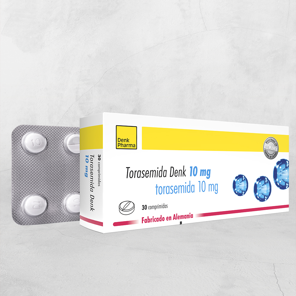 TORASEMIDA-DENK 10MG 30 COMPRIMIDO - Distribuidor de DENK PHARMA