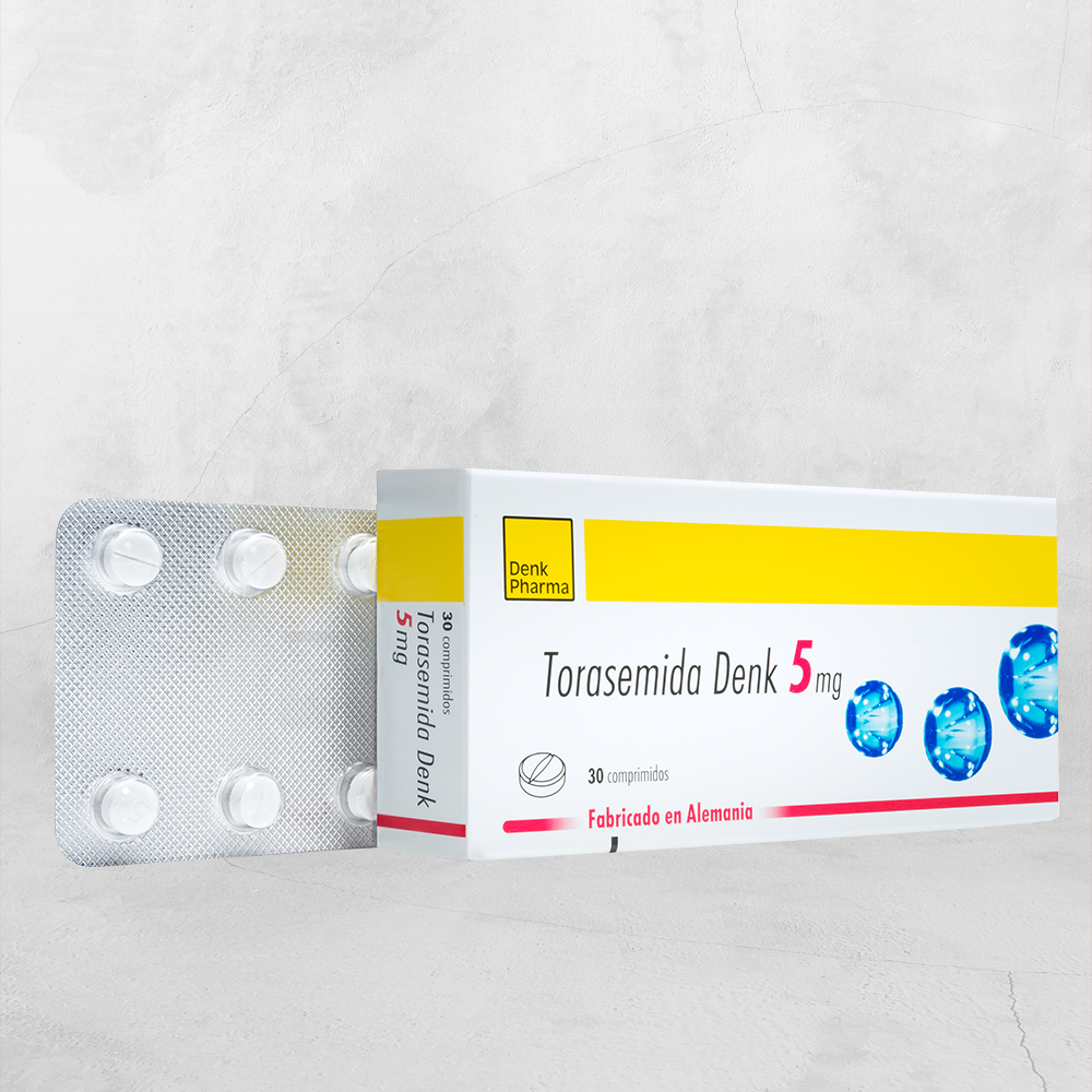 TORASEMIDA-DENK 5MG 30 COMPRIMIDO - Distribuidor de DENK PHARMA