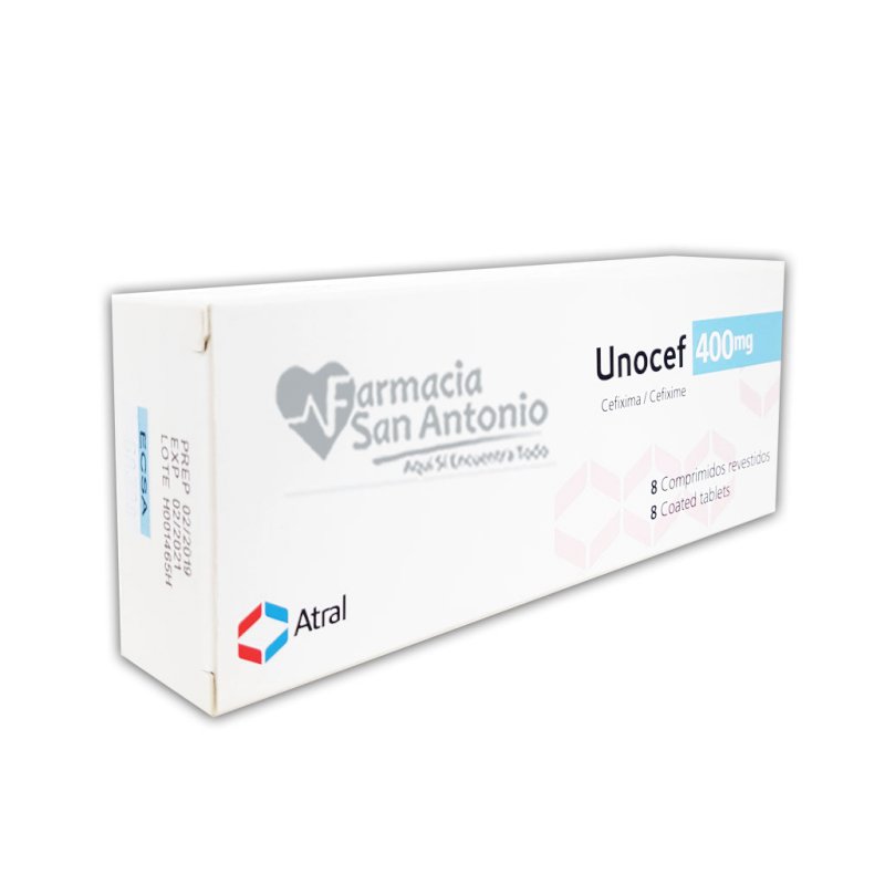 UNOCEF 400MG 8 COMPRIMIDO - Distribuidor de ATRAL CIPAN
