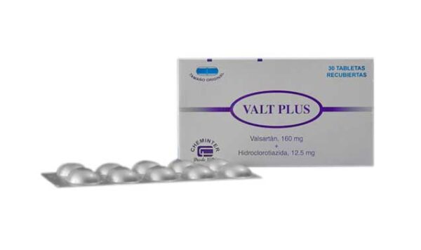VALT PLUS 160MG/12.5MG 30 TABLETA - Distribuidor de CHEMILCO
