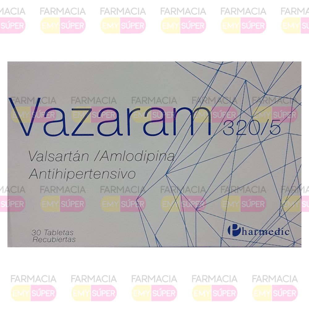 VAZARAM 320MG/5MG 30 TABLETA – Medikamentos.com