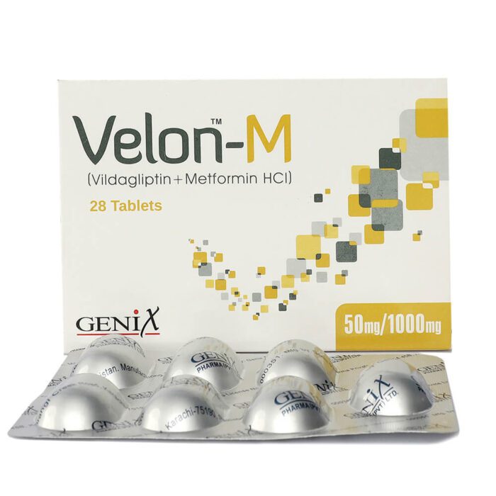 VELON-M 50MG/1000MG 28 TABLETA RECUBIERTA – Medikamentos.com