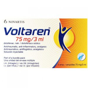 VOLTAREN 75MG/3ML 5 SOLUCION INYECTABLE IM/IV – Medikamentos.com
