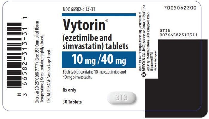 VYTORIN 10MG/40MG 28 TABLETA – Medikamentos.com