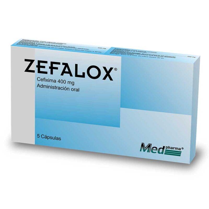 ZEFALOX 400MG 5 CAPSULA - Distribuidor de Med Pharma