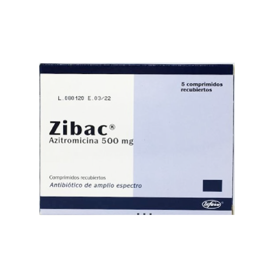 ZIBAC 500MG 5 COMPRIMIDO – Medikamentos.com