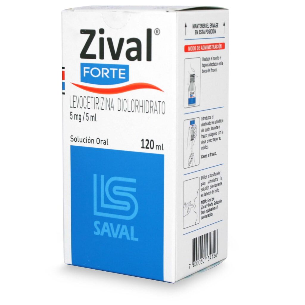 ZIVAL FORTE 5MG/5ML 120ML SOLUCION ORAL – Medikamentos.com