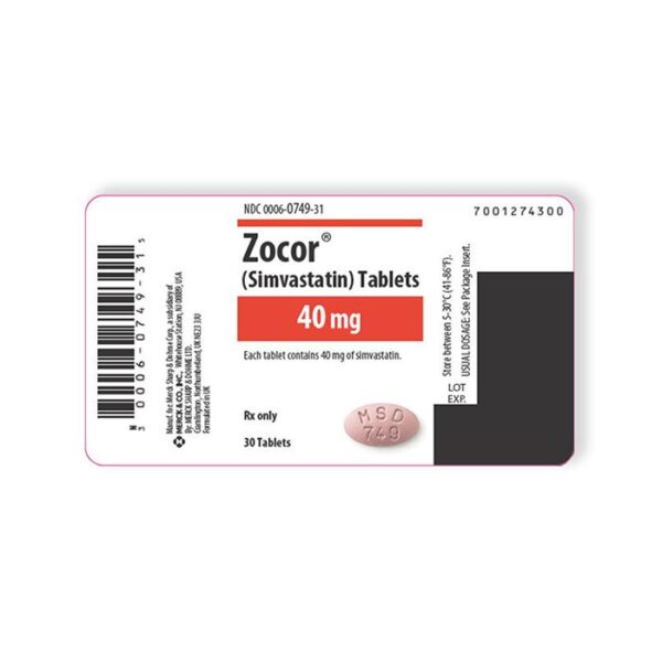ZOCOR 40MG 10 TABLETA – Medikamentos.com