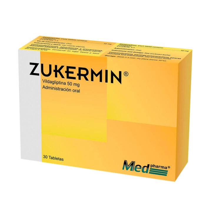 ZUKERMIN 50MG 30 TABLETA - Distribuidor de Med Pharma