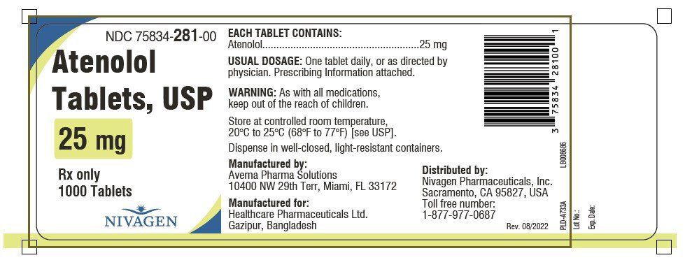ATENOLOL 100MG 100 TABLETA (DISP) – Medikamentos.com