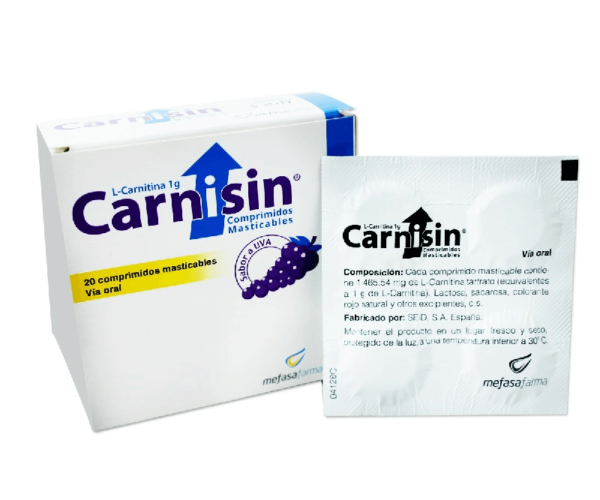 CARNISIN 1G 20 COMPRIMIDO MASTICABLE – Medikamentos.com
