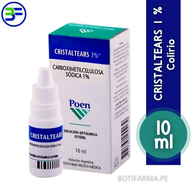 CRISTALTEARS 1% 10ML SOLUCION OFTALMICA - Distribuidor de MEDIHEALTH